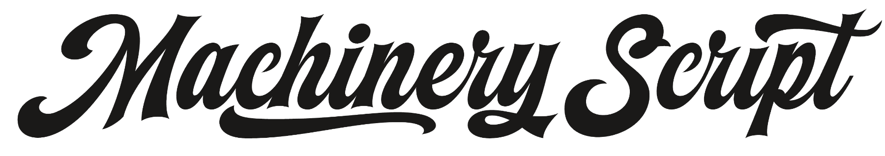 Machinery Script | Font from Mans Greback