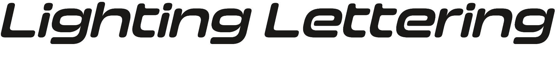 Lighting Lettering | Font from Mans Greback