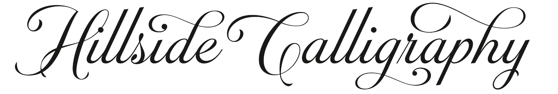 Hillside Calligraphy | Font from Mans Greback